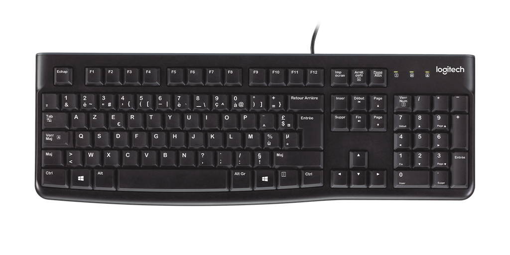 Logitech K120 Keyboard – Wired, USB-A interface, Spill-resistant design ...